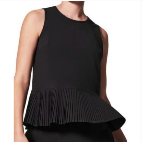 SPANX | Tops | Spanx Yes Pleats Peplum Tank | Poshmark